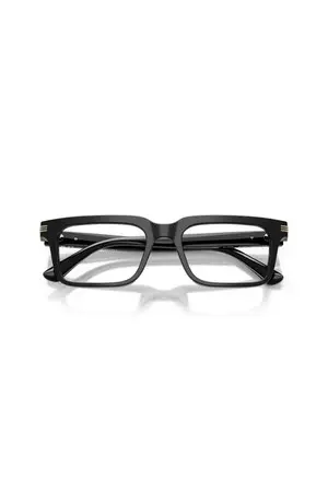 Emporio Armani 53mm Square Optical Glasses - Black