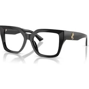 JIMMY CHOO 53mm Square Optical Glasses - Black