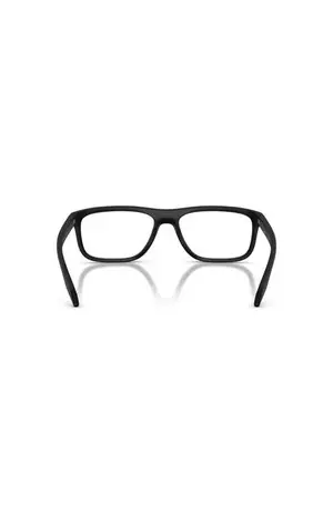 Prada 55mm Rectangle Optical Glasses - Black