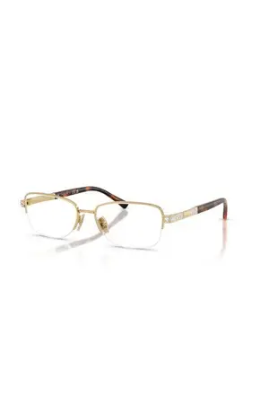 VOGUE EYEWEAR 52mm Rectangle Optical Glasses - Gold