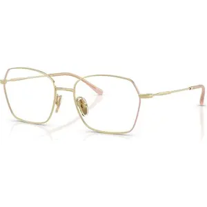 VOGUE EYEWEAR 53mm Irregular Optical Glasses - Brown