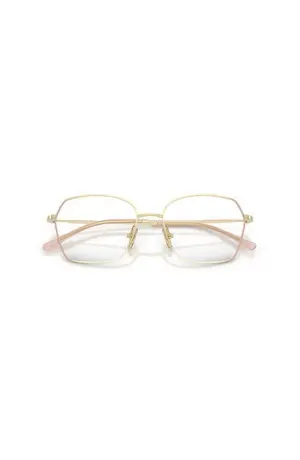 VOGUE EYEWEAR 53mm Irregular Optical Glasses - Brown