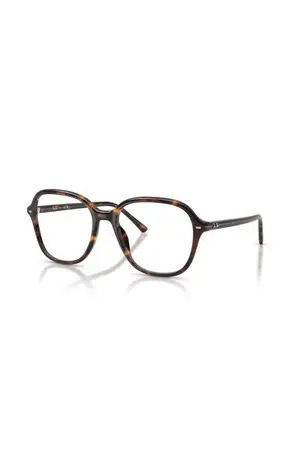 Ray-ban 56mm Square Optical Glasses - Tortoise