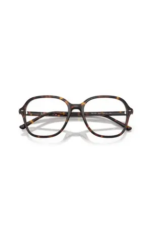 Ray-ban 56mm Square Optical Glasses - Tortoise