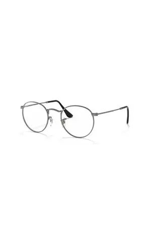 Ray-ban 53mm Round Optical Glasses - Grey