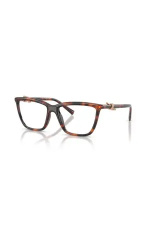 Tiffany & Co. 55mm Cat Eye Optical Glasses Tortoise
