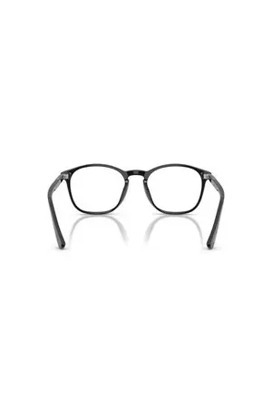Persol 50mm Square Optical Glasses - Black