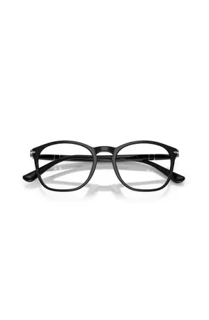 Persol 50mm Square Optical Glasses - Black