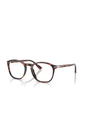 Persol 50mm Square Optical Glasses - Tortoise