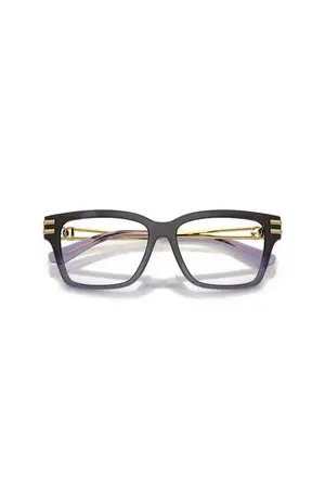 Dolce & Gabbana 52mm Rectangle Optical Glasses - Violet
