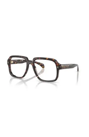 Moncler 54mm Irregular Optical Glasses - Tortoise