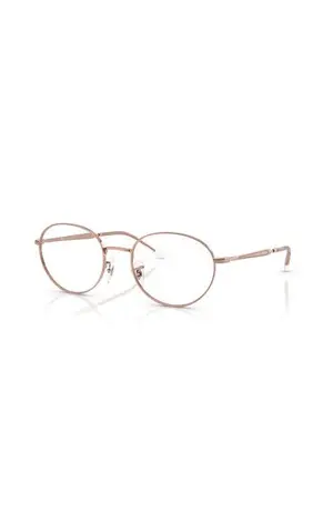 Ray-ban 54mm Oval Optical Glasses - Copper