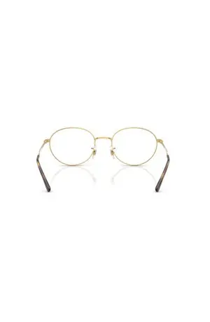 Ray-ban 54mm Oval Optical Glasses - Gold