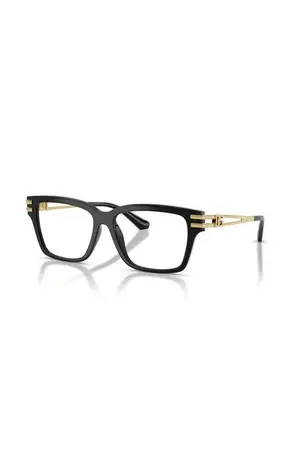Dolce & Gabbana 54mm Rectangle Optical Glasses - Black