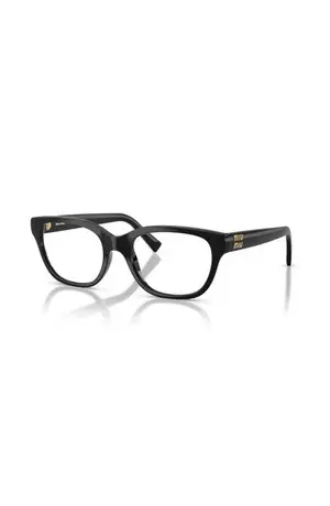 Miu Miu 54mm Square Optical Glasses - Black