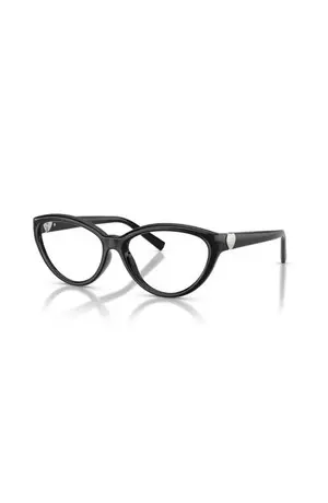 Tiffany & Co. 55mm Cat Eye Optical Glasses - Black