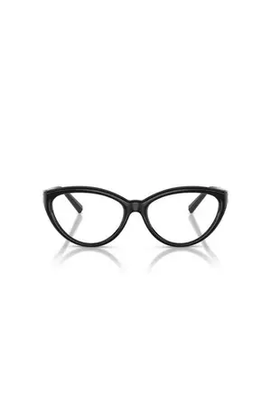 Tiffany & Co. 55mm Cat Eye Optical Glasses - Black