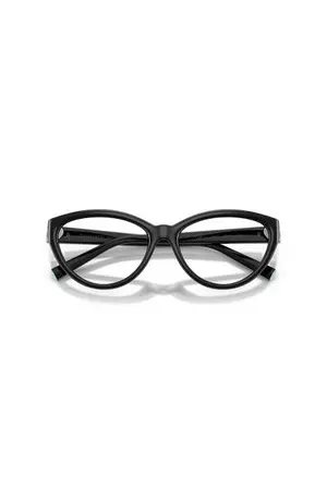 Tiffany & Co. 55mm Cat Eye Optical Glasses - Black