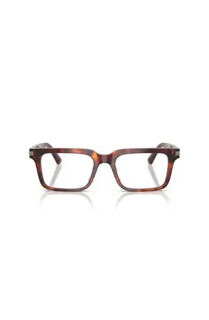 Emporio Armani 51mm Square Optical Glasses - Red