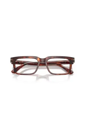 Emporio Armani 51mm Square Optical Glasses - Red