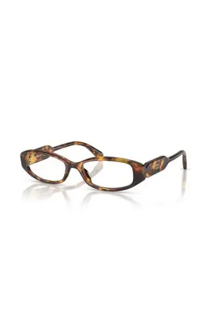 Miu Miu 54mm Rectangle Optical Glasses - Tortoise