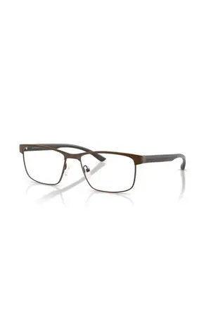 Armani Exchange 58mm Rectangle Optical Glasses - Brown