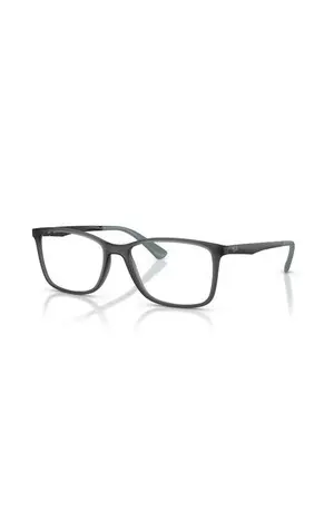 Ray-ban 55mm Rectangle Optical Glasses - Grey