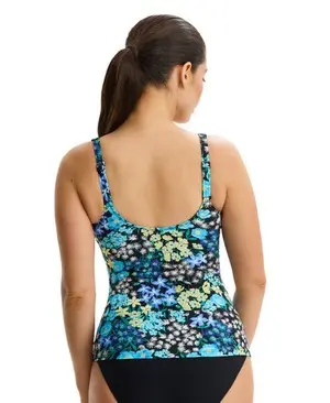 GOTTEX Havana Heat D-cup Tankini Top Swimsuit - Blue