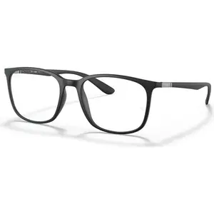 Ray-ban 56mm Square Optical Glasses - Black