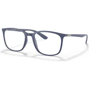 Ray-ban 56mm Square Optical Glasses - Blue