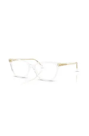 Versace 55mm Cat Eye Optical Glasses - Transparent