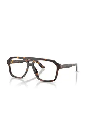 Dolce & Gabbana 57mm Pilot Optical Glasses - Tortoise