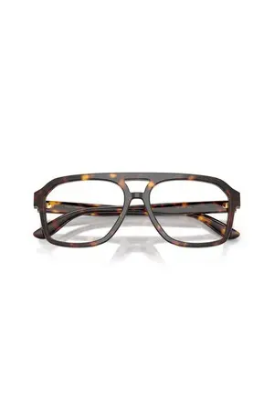 Dolce & Gabbana 57mm Pilot Optical Glasses - Tortoise