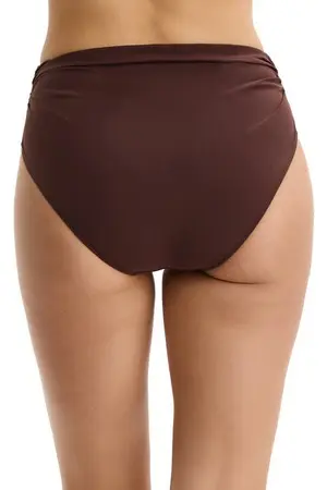 GOTTEX Dream Weaver Shirred High Waist Swim Bottom