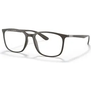 Ray-ban 52mm Square Optical Glasses - Brown