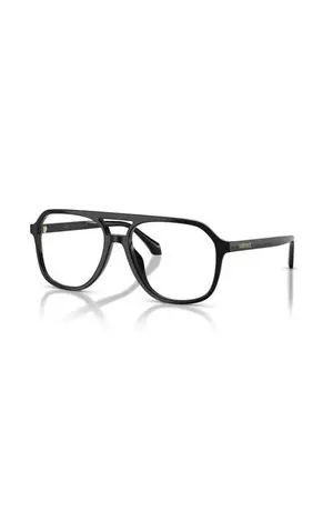 Versace 57mm Square Optical Glasses - Black