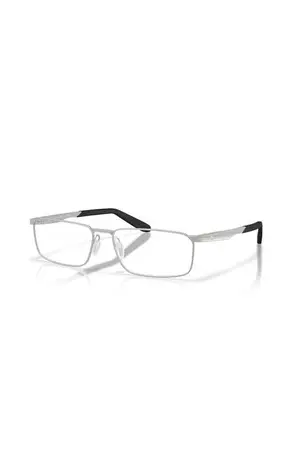 COSTA 55mm Rectangle Optical Glasses - Silver