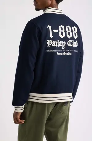 SANTO STUDIO Parley Varsity Jacket