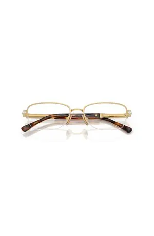 VOGUE EYEWEAR 54mm Rectangle Optical Glasses - Gold