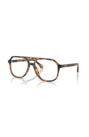 Versace 55mm Square Optical Glasses - Brown