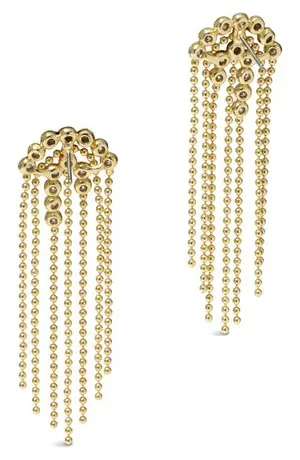 Alexis Bittar Asterales Bubble Fringe Chandelier Earrings