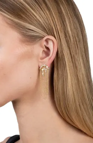 Alexis Bittar Asterales Bubble Fringe Chandelier Earrings