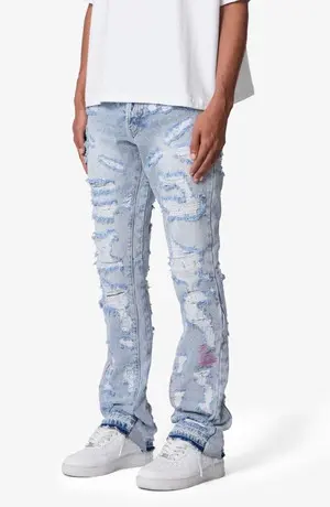 Mnml B570 Distressed Flare Jeans