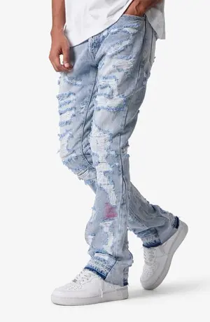 Mnml B570 Distressed Flare Jeans