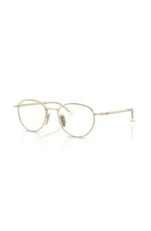 Prada 49mm Phantos Optical Glasses - Gold