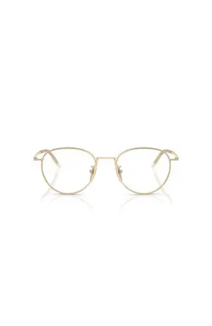 Prada 49mm Phantos Optical Glasses - Gold