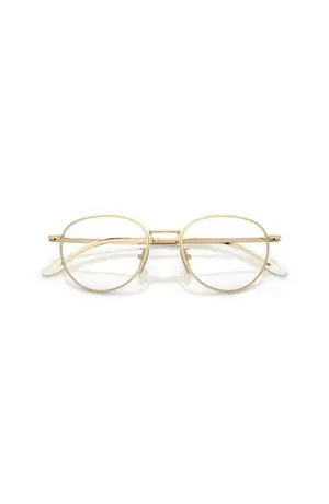 Prada 49mm Phantos Optical Glasses - Gold