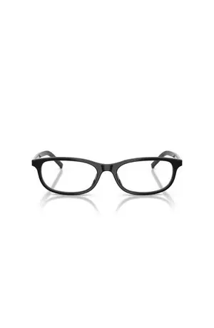 Prada 55mm Irregular Optical Glasses - Black