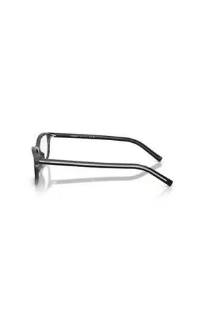 Prada 55mm Irregular Optical Glasses - Black