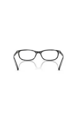 Prada 55mm Irregular Optical Glasses - Black